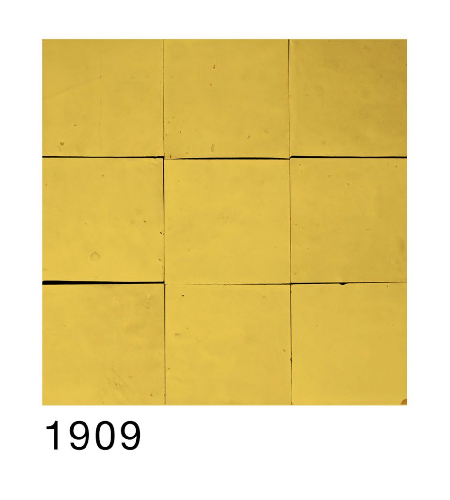 ZELLIGE JAUNE CITRON 1909 – Maison Zellige