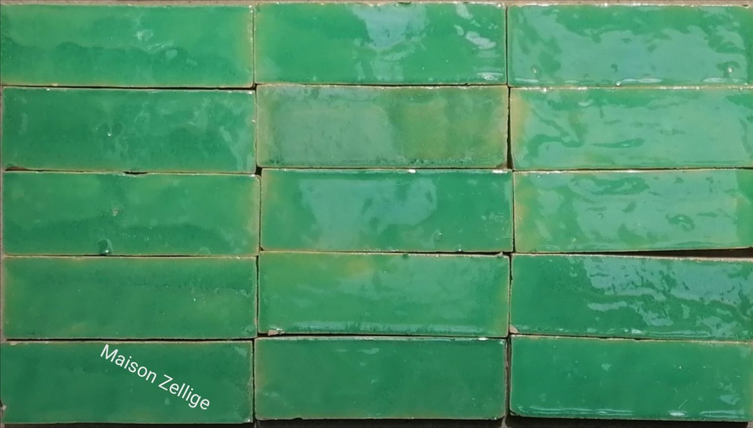 ZELLIGE 2306 VERT IMSOUANE – Maison Zellige